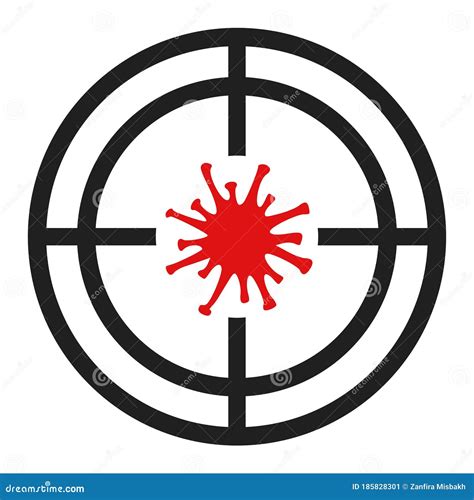 目标病毒栅格图标平面图 库存例证 插画 包括有 琐事 清理 艾滋病 狩猎 设计 指责 效率 185828301