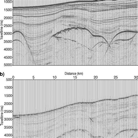 Stack Section Of A Synthetic Seismic Data Set In Which Each Shot Record Download Scientific