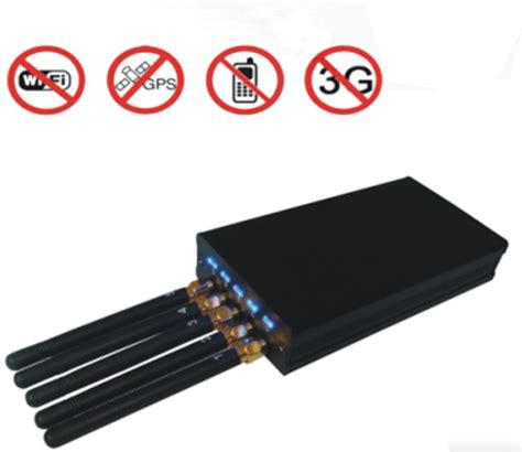 Portable Gps Wifi 3g Mobile Phone Signal Jammer With Selectable Buttons For Sales