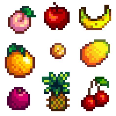 Pixilart Stardew Tree Fruits By Cassat