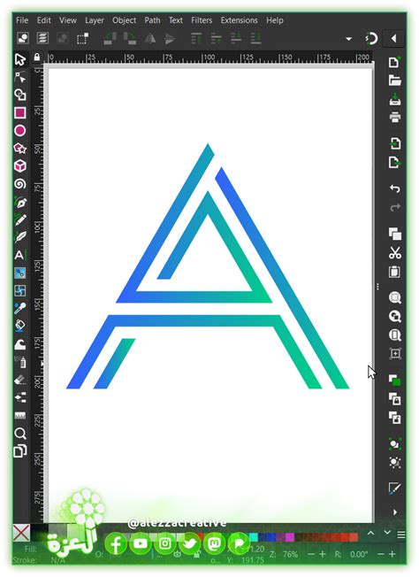 Quick A Monogram Logo In Inkscape Inkspace The Inkscape Gallery Inkscape