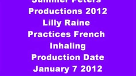 Lilly Raine Practices French Inhaling Lazycat Reviews