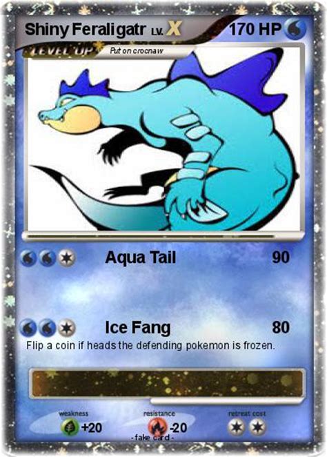 Shiny Feraligatr Card