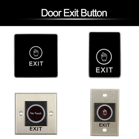Door Exit Button Switch Touch Release Button Non Touch Infrared Push Button For Door Access