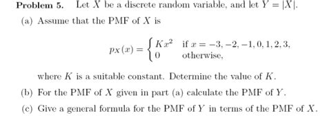 Solved Let X Be A Discrete Random Variable And Let Y X