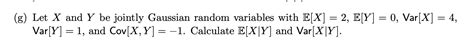 Solved G Let X And Y Be Jointly Gaussian Random Variables