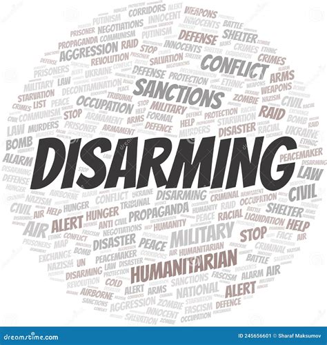 Disarming Word Cloud Vector Made With The Text Only Cartoondealer