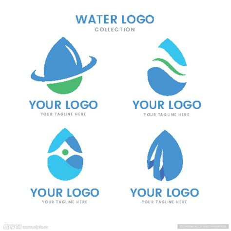 水滴形图标设计图 LOGO设计 广告设计 设计图库 昵图网