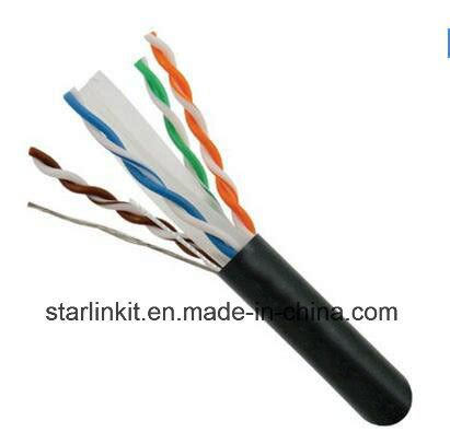 CAT6 Unshielded Twisted Pairs UTP Bulk Ethernet Data Cable Black UTP Cable And CAT6 Cable