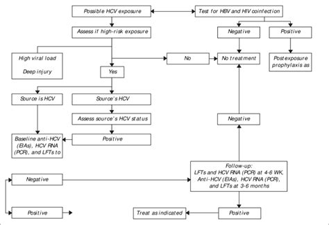 Algorithm For The Management Of A Suspected Exposure To Hcv Adapted