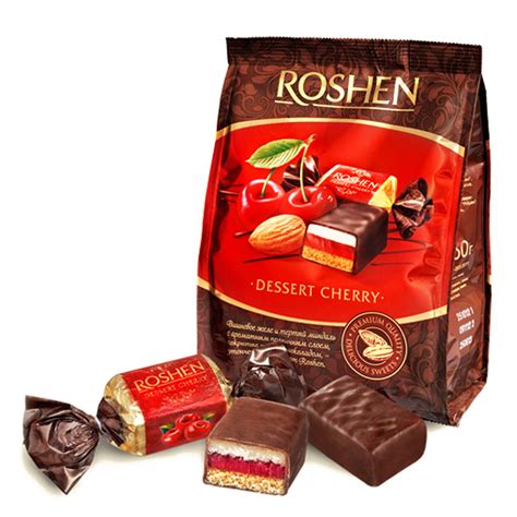 Конфеты шоколадные «ROSHEN DESSERT» вишня » FOOD4Trading - оптовая ...