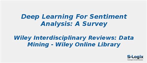 A Survey Of Deep Learning Models For Sentiment Analysis S Logix S Logix