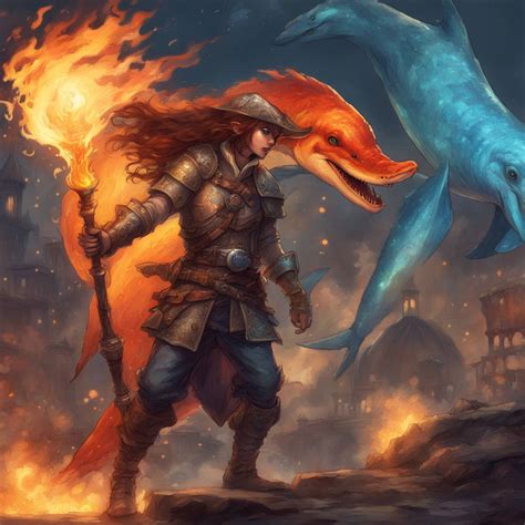 Fire Dolphin By Caramelfeather On Deviantart