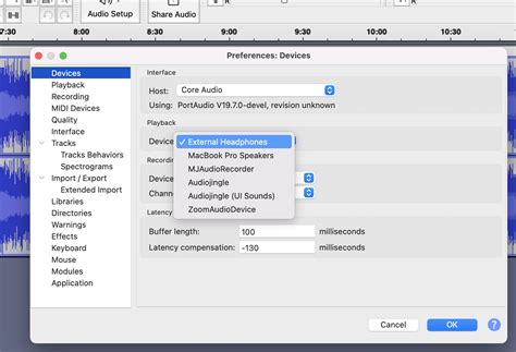 Playback Device Error Issue Macos Audacity Forum