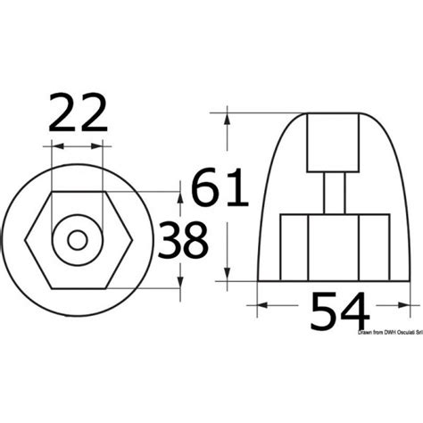 Tecnoseal Anode Ogive Zinc P Bravo Iii Osc 43 966 50 Comptoir Nautique