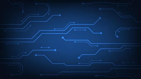 Premium Vector Hi Tech Digital Circuit Board Ai Pad And Electrical Lines Connected On Blue