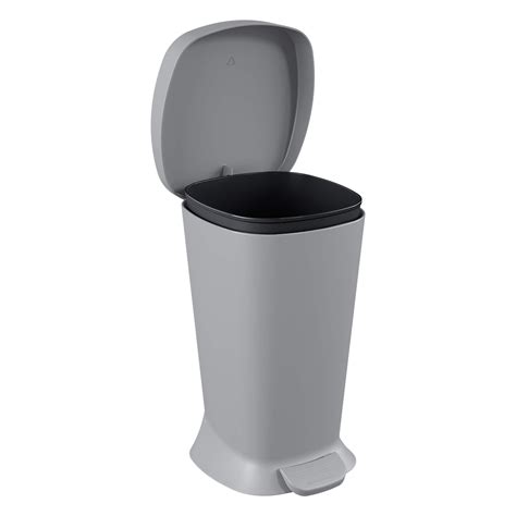 Lixeira Com Pedal Coza New Square 5 Litros Cinza
