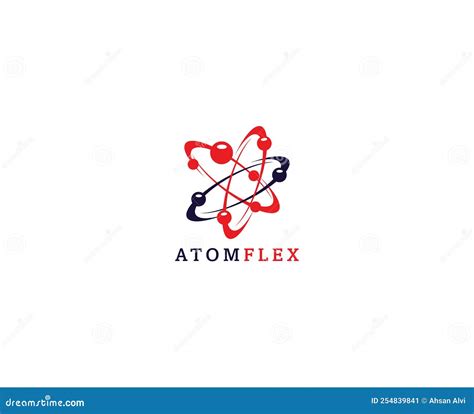 Atom Logo Design Symbol Of Science Research Atom Logo Icon Illustration Electrons Rotate In