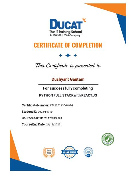 Dushyant Gautam On Linkedin Python Reactjs Fullstackdevelopment Certification Webdevelopment
