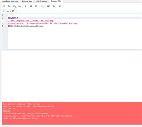 SQL Query Error Data Science Review