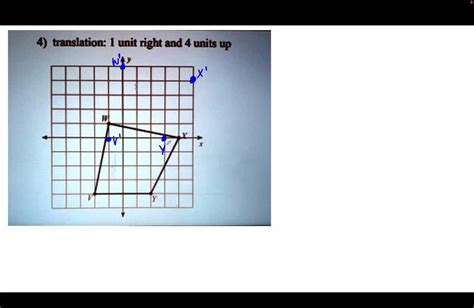 Solved 4 Translation 1 Unit Right And 4 Units Up