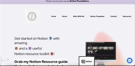jenna redfield on linkedin gave my website and my notion foundations course sales page a big