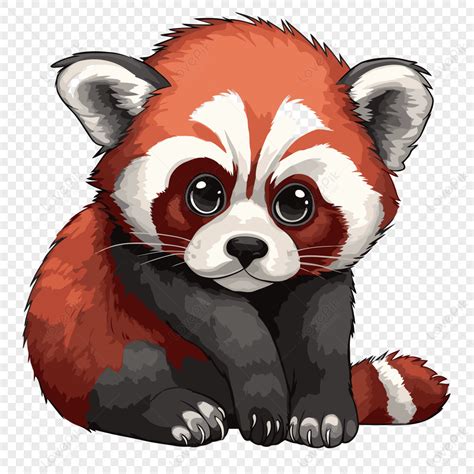 레드 팬더클립 아트만화상표 Png 일러스트 무료 다운로드 Lovepik