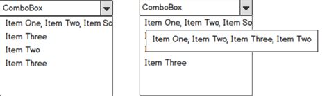 dropdown combo box lengthy text management user experience stack