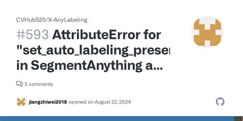attributeerror for set auto labeling preserve existing annotations state in segmentanything