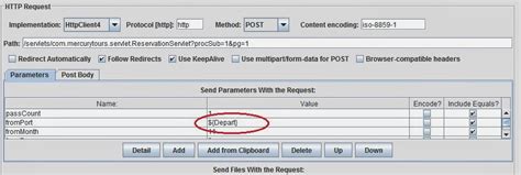 Parameterization In Jmeter