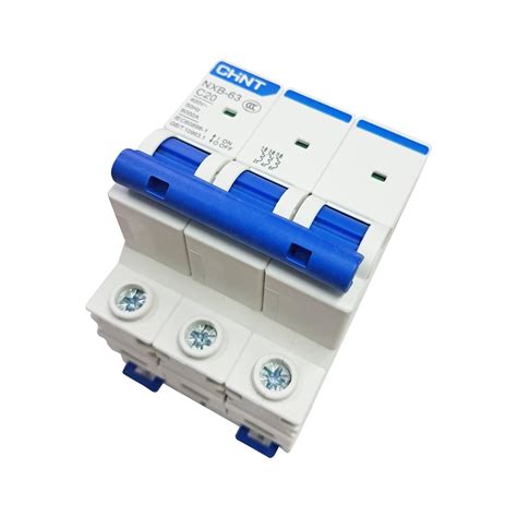 Interruptor Termomagnético 3x20a Riel Din C 6ka Chint Ferreabasto