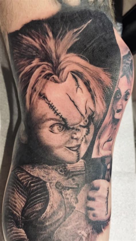 Chucky Doll Tattoo Chucky And Tiffany Tattoo Design Ideas