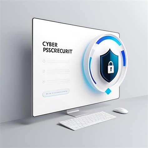 Cybersecurity Concept With Virtual Screen For Secure Internet Access