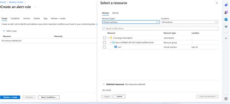 Unable To Create The Metric Alert In Azure Portal Microsoft Qanda