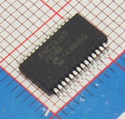 Enc28j60 Ss Ethernet Ctlr Single Chip 10mbps 3 3v Ic Enc28j60 Ss And