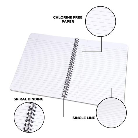 Classmate Pulse Spiral Notebook Pulse Entry Portfolio 1 Subject Spiral Notebook 200 Pages