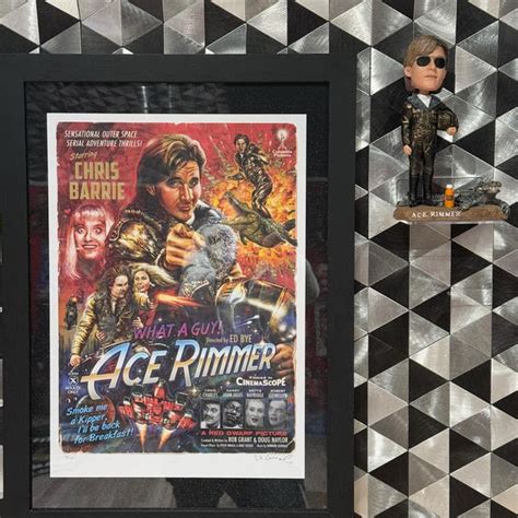 Red Dwarf Ace Rimmer Signed Limited Edition A3 Vintage Poster Retro