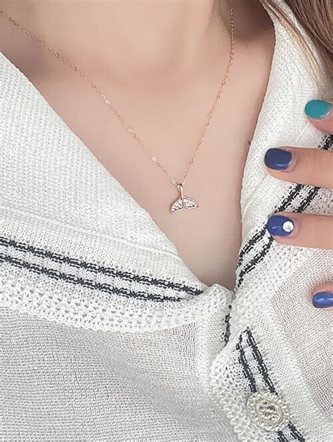 14k 사리나 행운 돌고래 꼬리 펜던트 체인별도상품