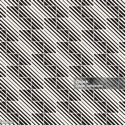 벡터 완벽 한 흑인과 백인 라인 패턴 추상적인 배경 크로스 장식 기와 기하학적 모양 0명에 대한 스톡 벡터 아트 및 기타 이미지