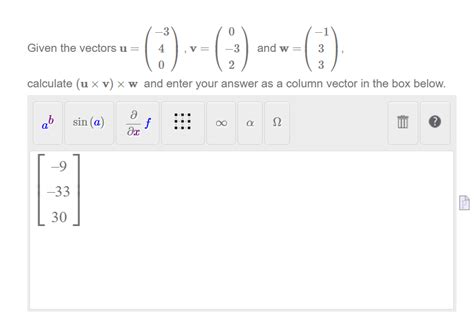 Solved Given The Vectors U V And Chegg