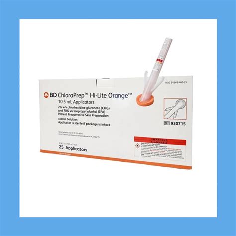 Bd Chloraprep Applicators 105 Ml Hi Lite Orange 25box Md