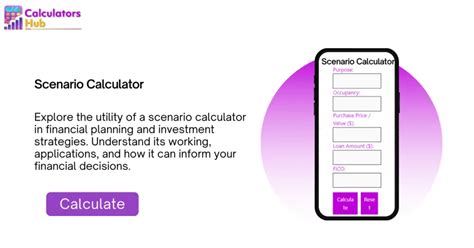 Scenario Calculator Online Calculatorshub