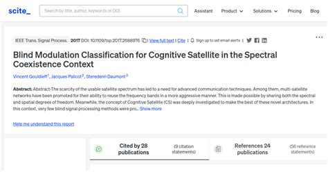 Blind Modulation Classification For Cognitive Satellite In The Spectral