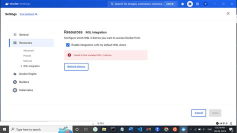 Issues With Docker Desktop And Wsl 2 Integration General Docker Community Forums