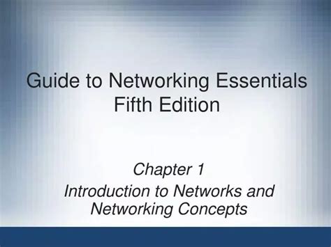 PPT Guide To Networking Essentials Fifth Edition PowerPoint Presentation ID 6270815