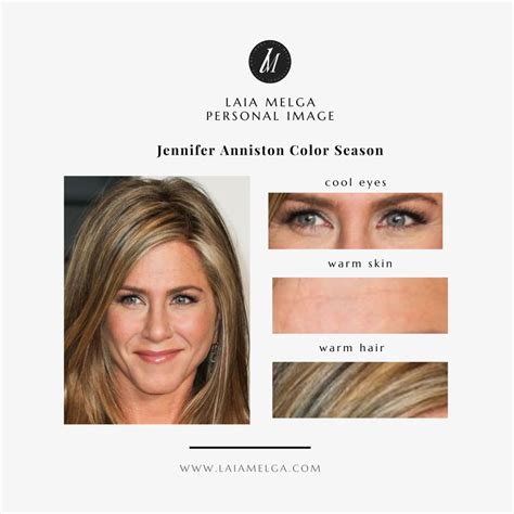Jennifer Aniston Color Season Complete Color Analysis Hair Eyes And Skin