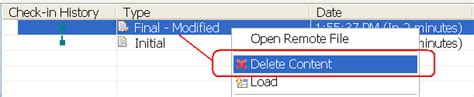 Clearcase How To Delete A File In Rtc Source Control Stack Overflow