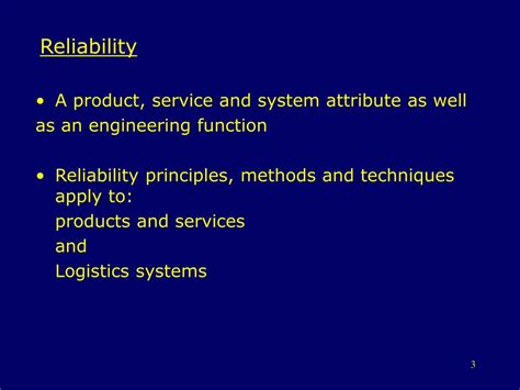 Ppt Logistics Systems Engineering Reliability Fundamentals Powerpoint Presentation Id 4267707