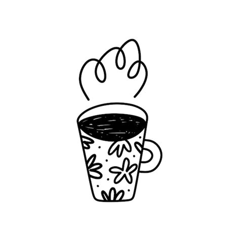 Premium Vector Cute Cup Of Tea Or Coffee Isolated On White Background