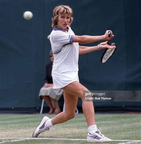 Steffi Graf Of Germany During The Wimbledon Lawn Tennis Championships